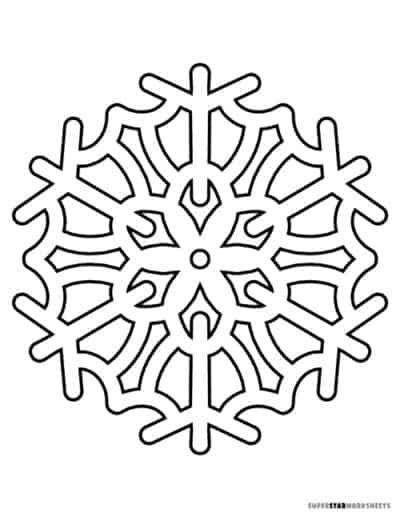 Snowflake Coloring Pages (Free Printables) - Superstar Worksheets