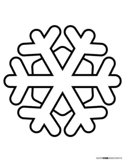 Snowflake Templates - Superstar Worksheets
