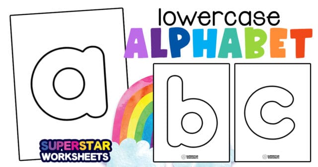 Printable Alphabet Lowercase Letters - Superstar Worksheets