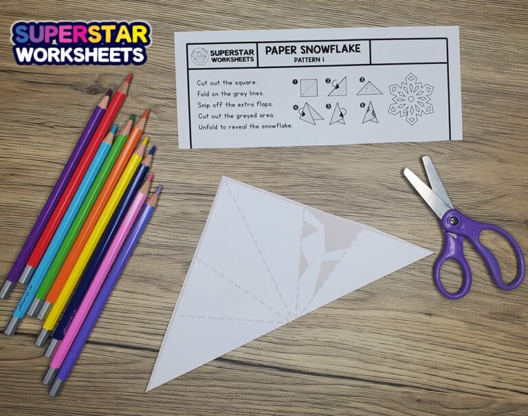 12 Free Paper Snowflake Templates - Superstar Worksheets