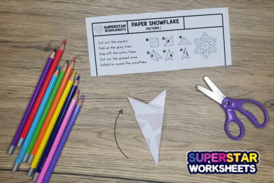 12 Free Paper Snowflake Templates - Superstar Worksheets