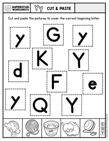 Cut & Paste Letter Worksheets - Superstar Worksheets