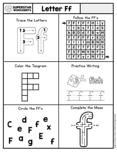 Letter Printables - Superstar Worksheets