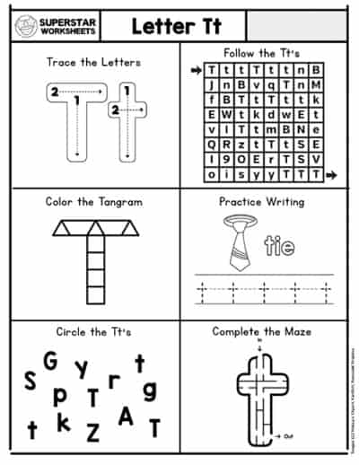 Letter Printables - Superstar Worksheets
