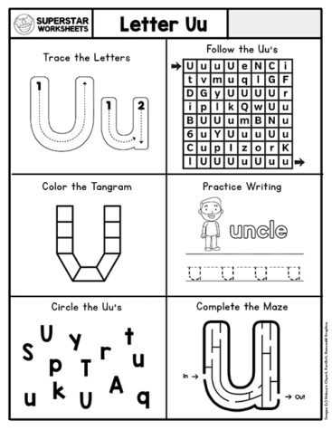 Letter Printables - Superstar Worksheets