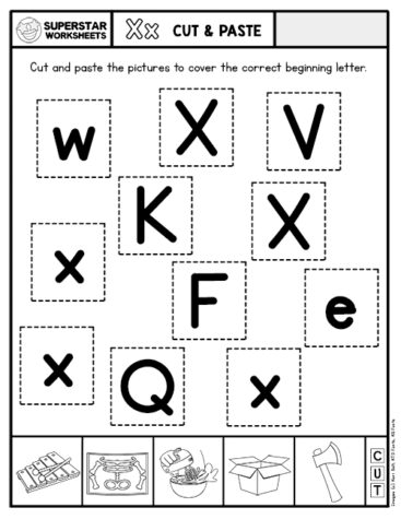 Cut & Paste Letter Worksheets - Superstar Worksheets