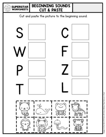 Cut and Paste Worksheets - Superstar Worksheets