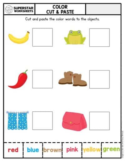 Cut and Paste Worksheets - Superstar Worksheets