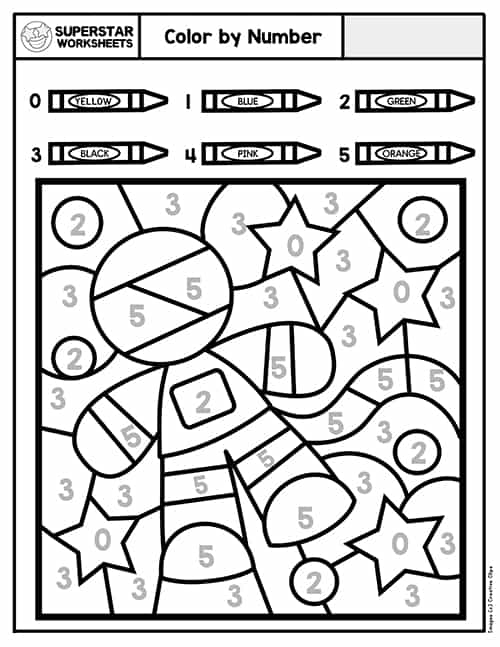 Free Color By Number Worksheets Cool2bkids Kindergarten Colors Activity