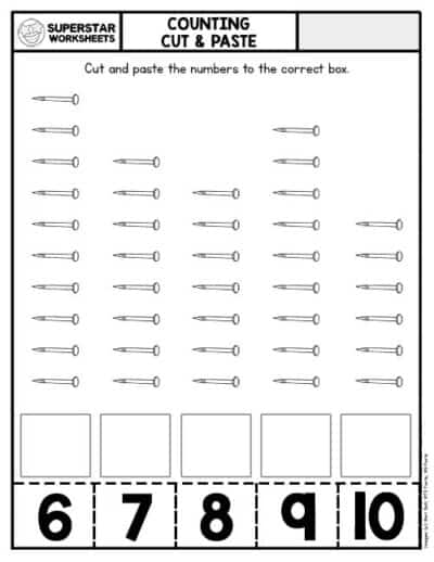 Cut and Paste Worksheets - Superstar Worksheets