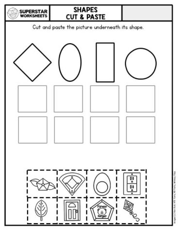 Cut and Paste Worksheets - Superstar Worksheets