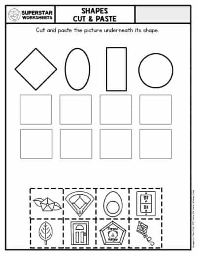 Cut and Paste Worksheets - Superstar Worksheets