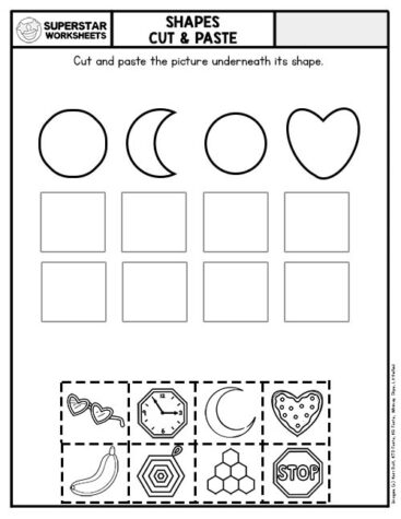 Cut and Paste Worksheets - Superstar Worksheets