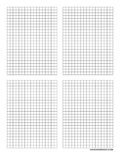 Graph Paper (Free Printables) - Superstar Worksheets