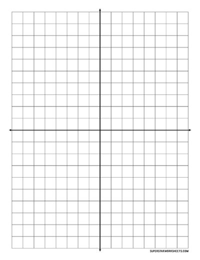 Graph Paper (Free Printables) - Superstar Worksheets
