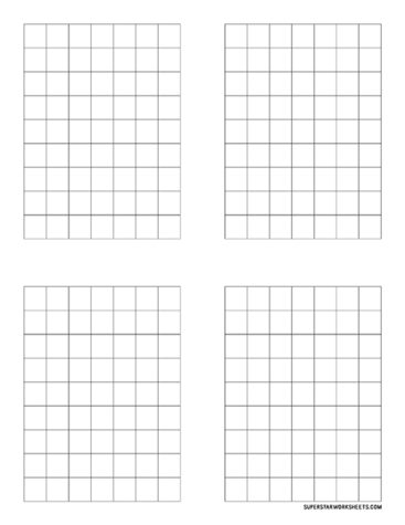 Graph Paper (Free Printables) - Superstar Worksheets