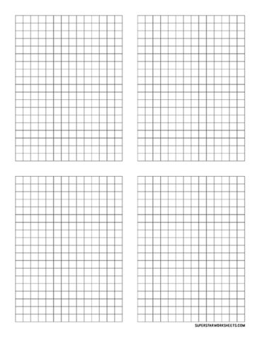 Graph Paper (Free Printables) - Superstar Worksheets