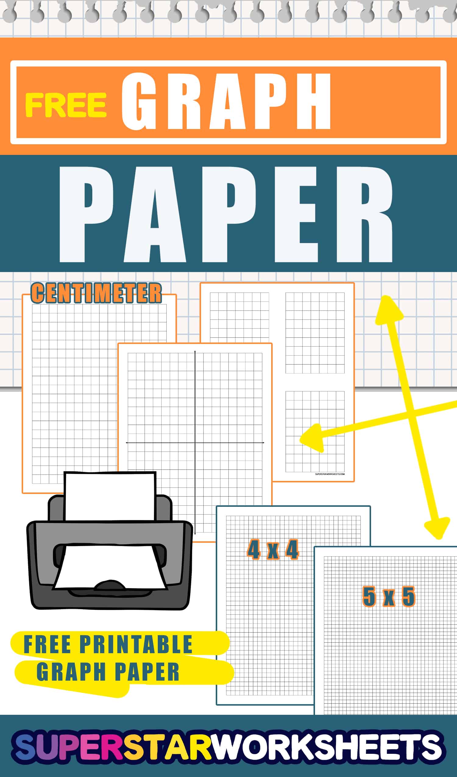 Graph Paper (Free Printables) - Superstar Worksheets