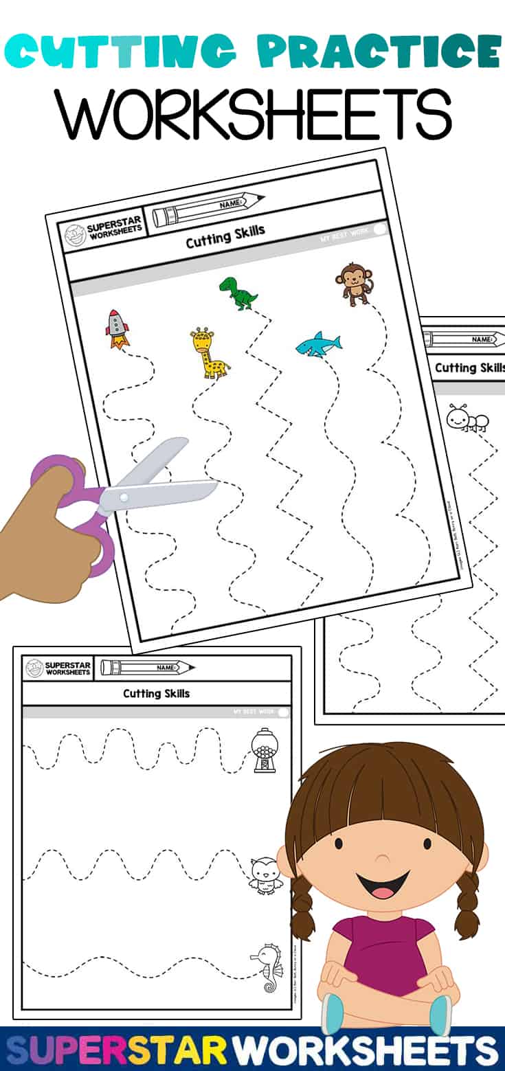 Cutting Practice Worksheets - Superstar Worksheets