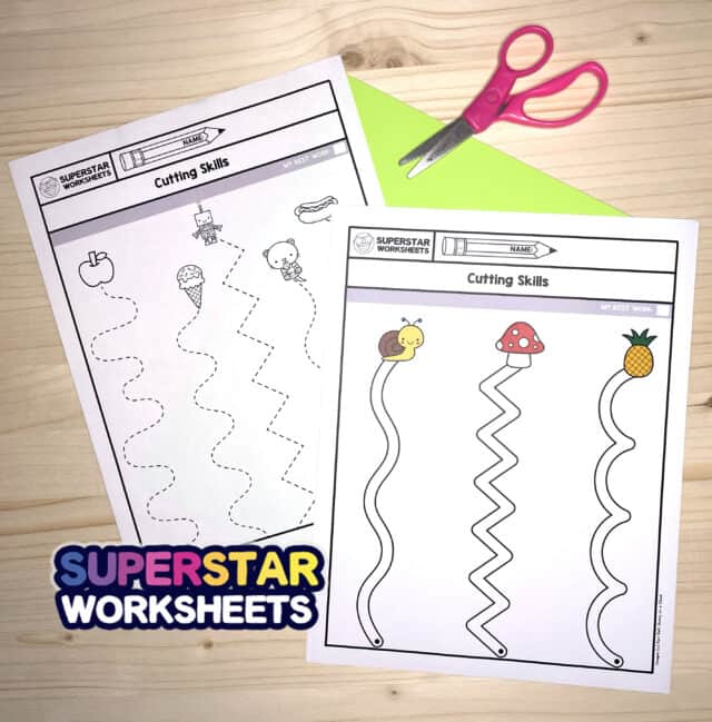 Cutting Practice Worksheets - Superstar Worksheets