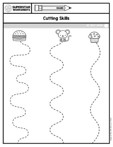 Cutting Practice Worksheets - Superstar Worksheets