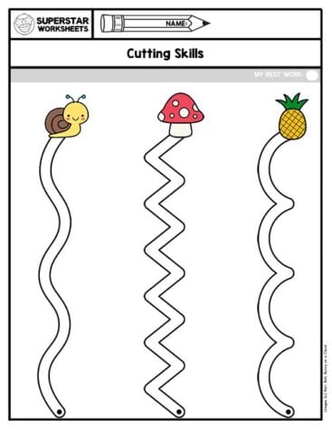 Cutting Practice Worksheets - Superstar Worksheets