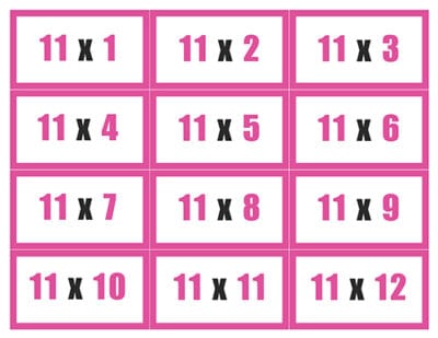 Multiplication Flashcards - Superstar Worksheets