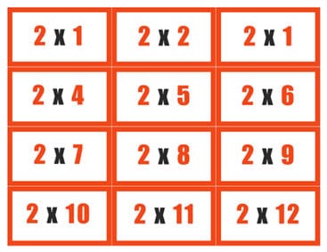 Multiplication Flashcards - Superstar Worksheets