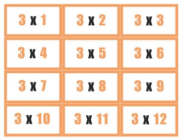 Multiplication Flashcards - Superstar Worksheets