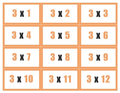 Multiplication Flashcards - Superstar Worksheets