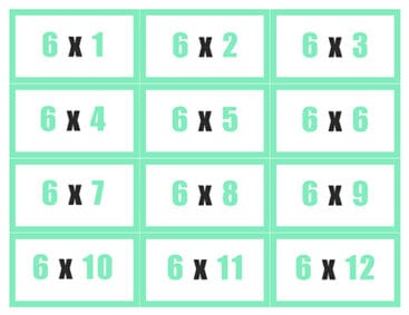 Multiplication Flashcards - Superstar Worksheets
