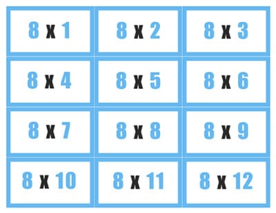 Multiplication Flashcards - Superstar Worksheets