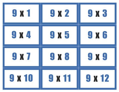 Multiplication Flashcards - Superstar Worksheets