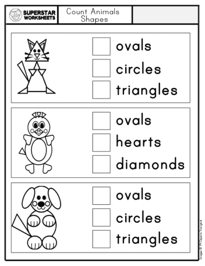 Preschool Shapes Worksheets - Superstar Worksheets