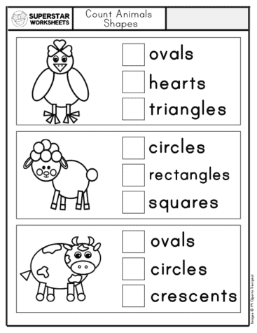 Preschool Shapes Worksheets - Superstar Worksheets