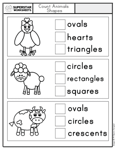 Preschool Shapes Worksheets - Superstar Worksheets