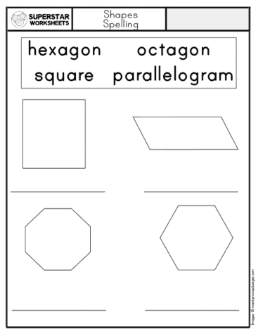 Preschool Shapes Worksheets - Superstar Worksheets