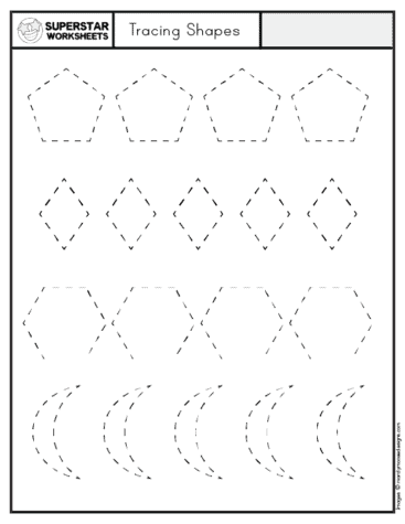 Preschool Shapes Worksheets - Superstar Worksheets