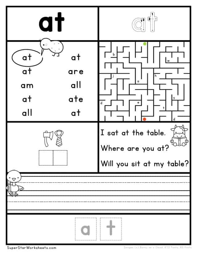 Kindergarten Sight Word Worksheets - Superstar Worksheets