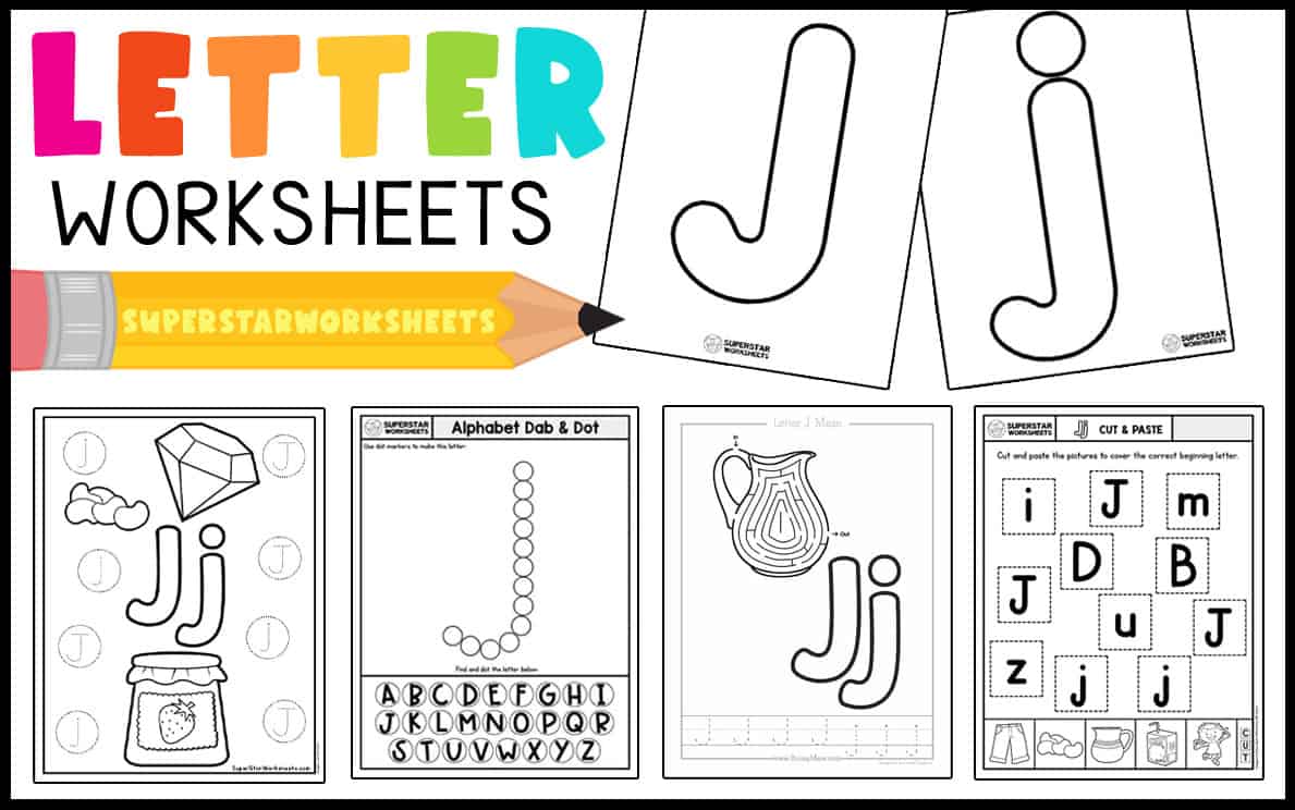 Letter J Worksheets - Superstar Worksheets