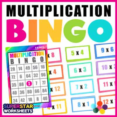 Multiplication BINGO - Superstar Worksheets