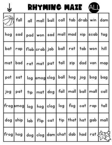 Rhyming Worksheets for Kindergarten - Superstar Worksheets