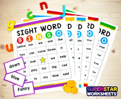 Sight Word BINGO - Superstar Worksheets