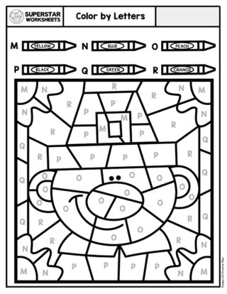 Thanksgiving Color By Number - Superstar Worksheets