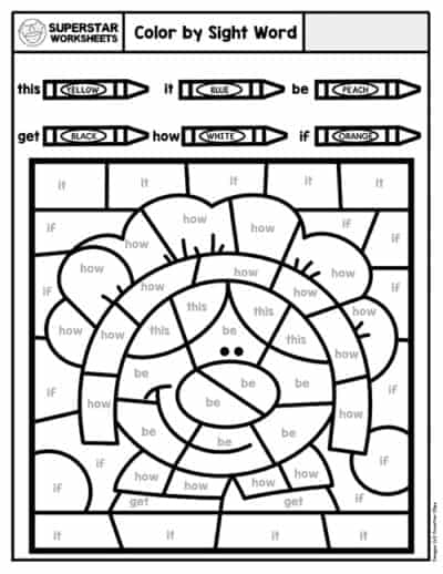 Thanksgiving Color By Number - Superstar Worksheets