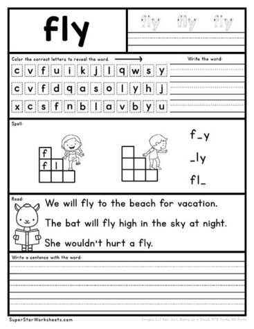First Grade Sight Word Worksheets - Superstar Worksheets