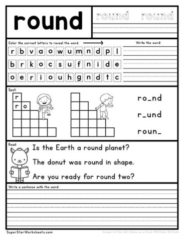 First Grade Sight Word Worksheets - Superstar Worksheets