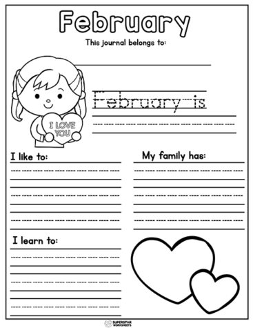 Kindergarten Writing Journal - Superstar Worksheets