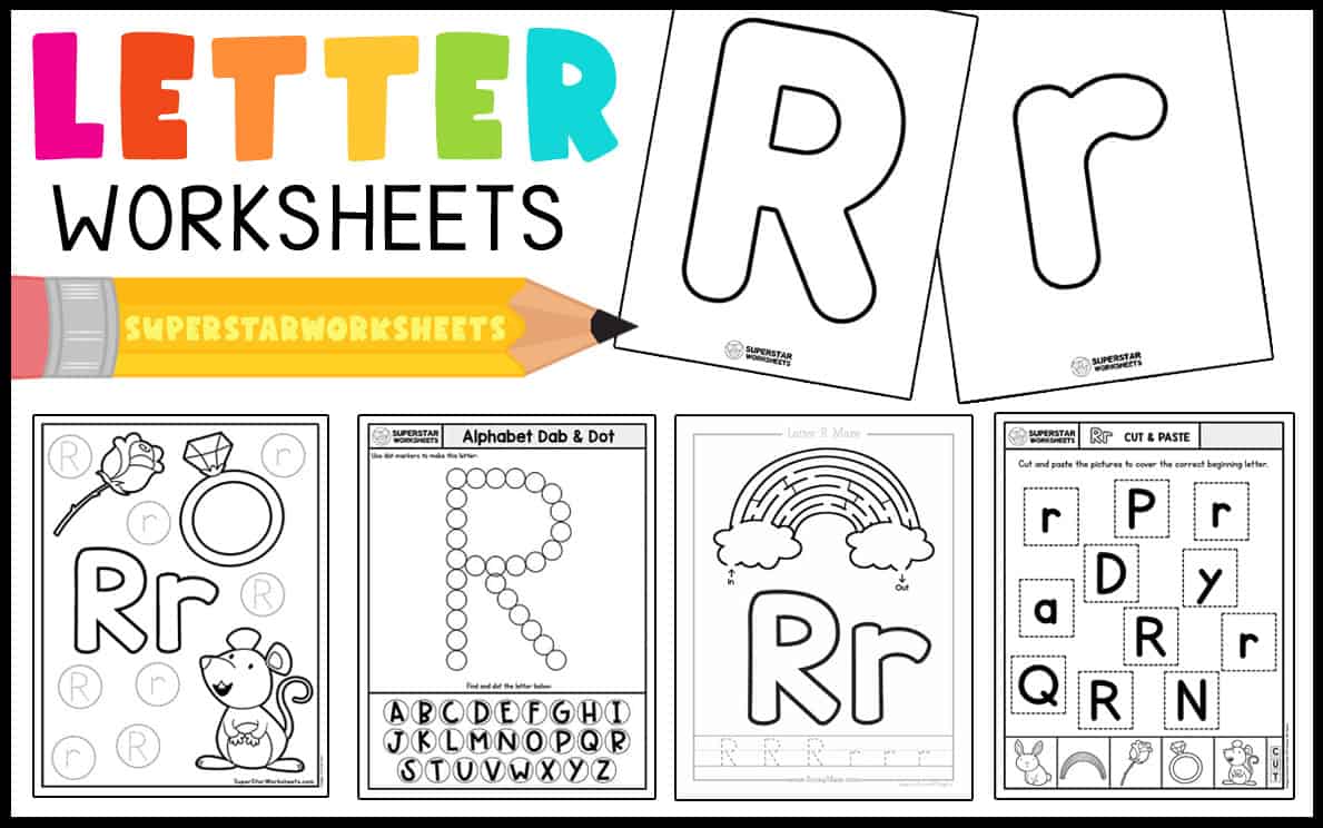 Letter R Worksheets - Superstar Worksheets