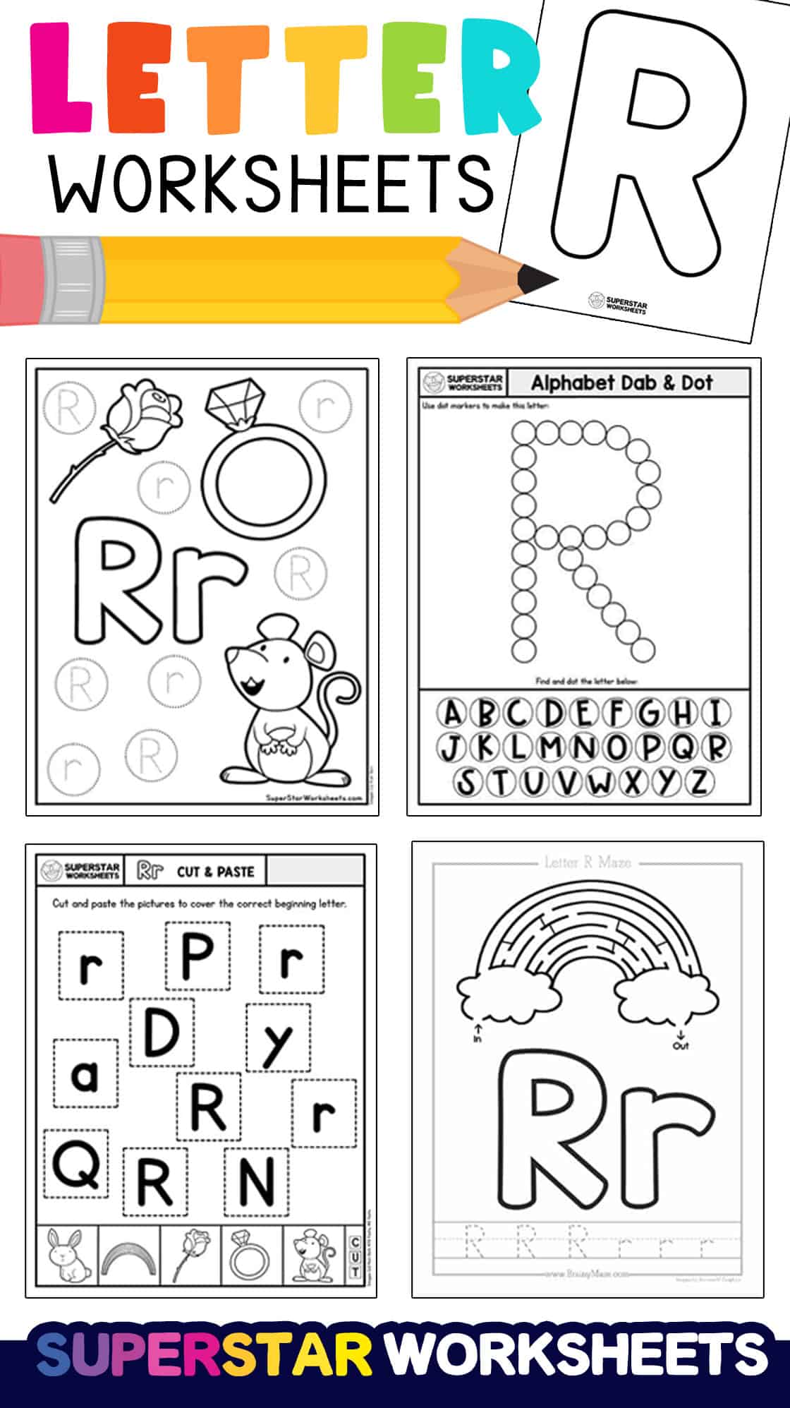 Letter R Worksheets - Superstar Worksheets
